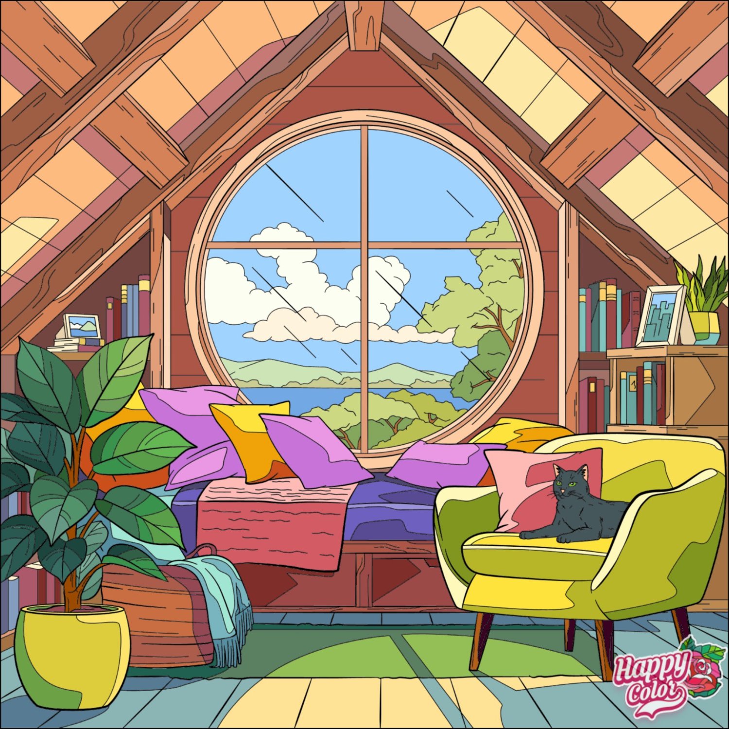 Solve Room with a view jigsaw puzzle online with 289 pieces