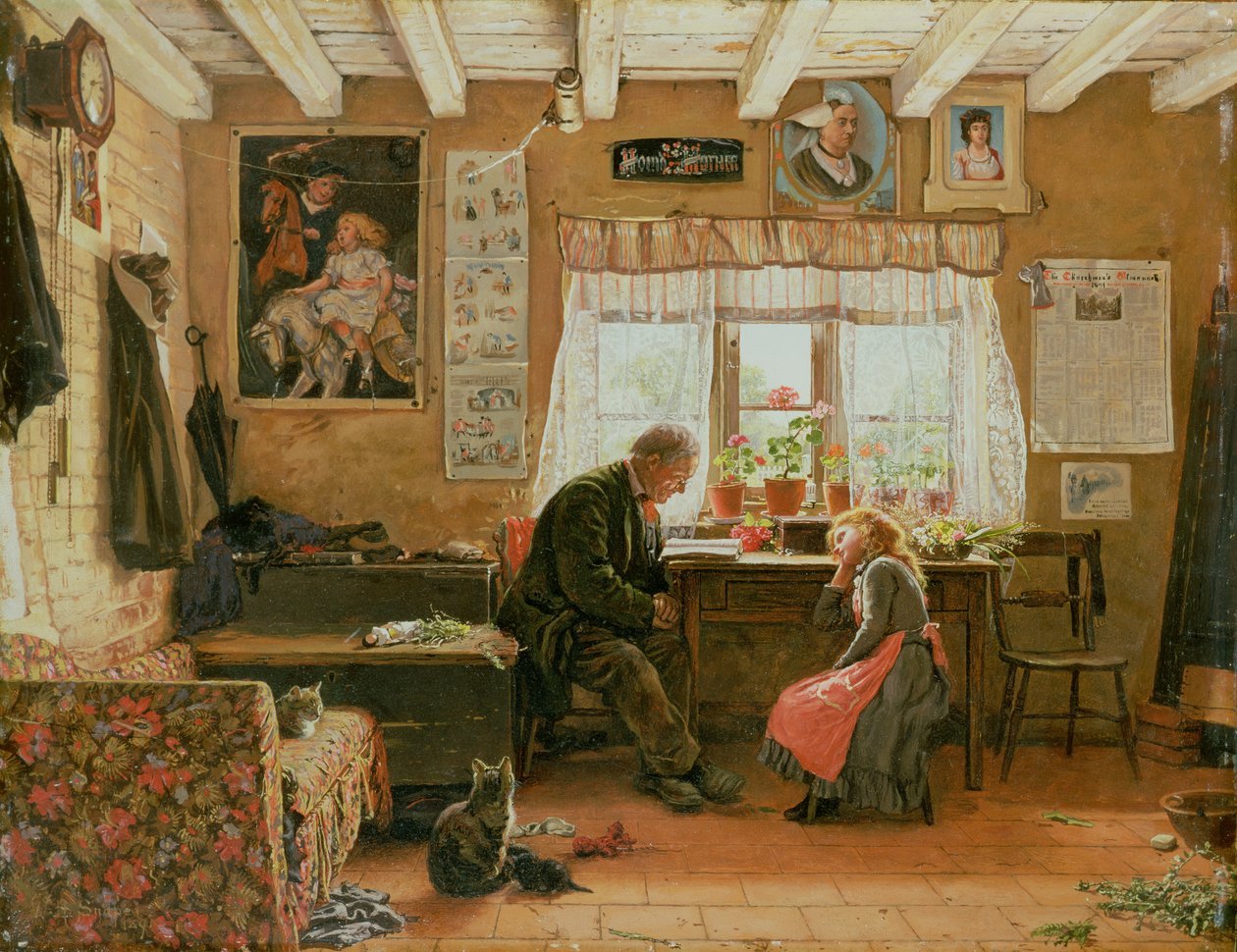 Solve William_H_Snape - The_Cottage_Home jigsaw puzzle online with 108 ...