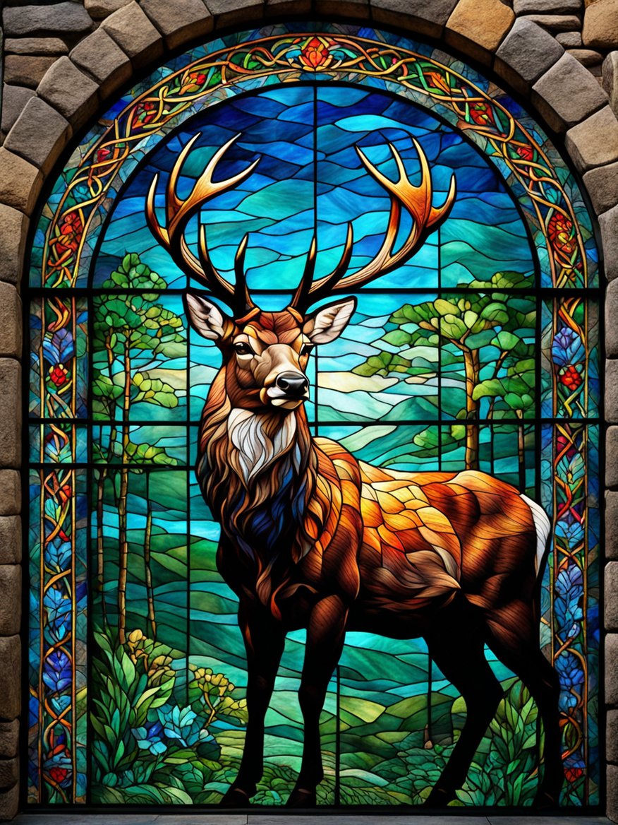 Solve The Stag jigsaw puzzle online with 88 pieces