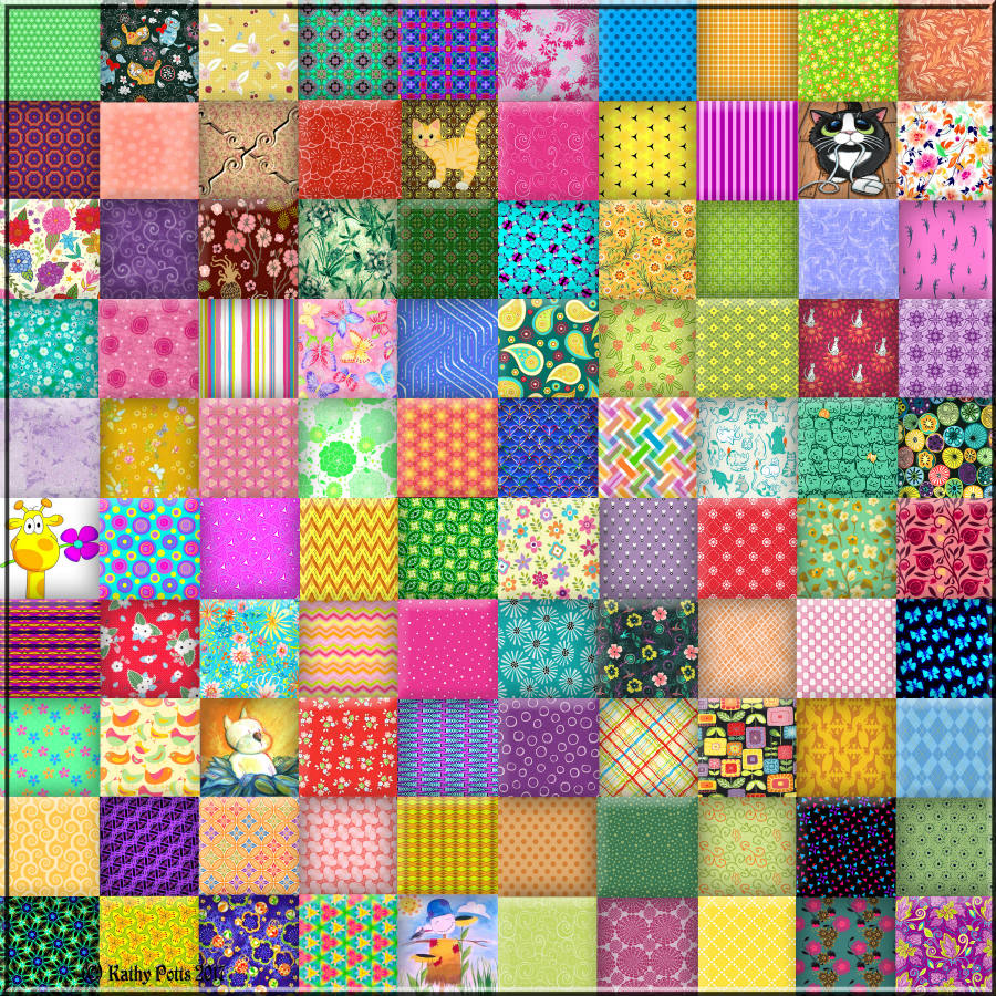 Solve 100 Square Tile Puzzle jigsaw puzzle online with 49 pieces