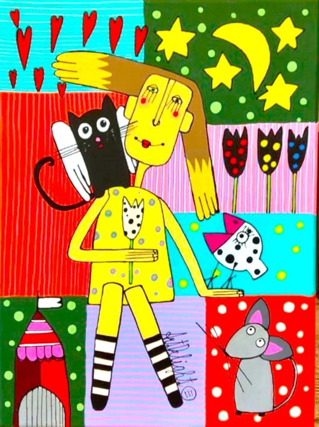 Solve Liza and Me jigsaw puzzle online with 140 pieces