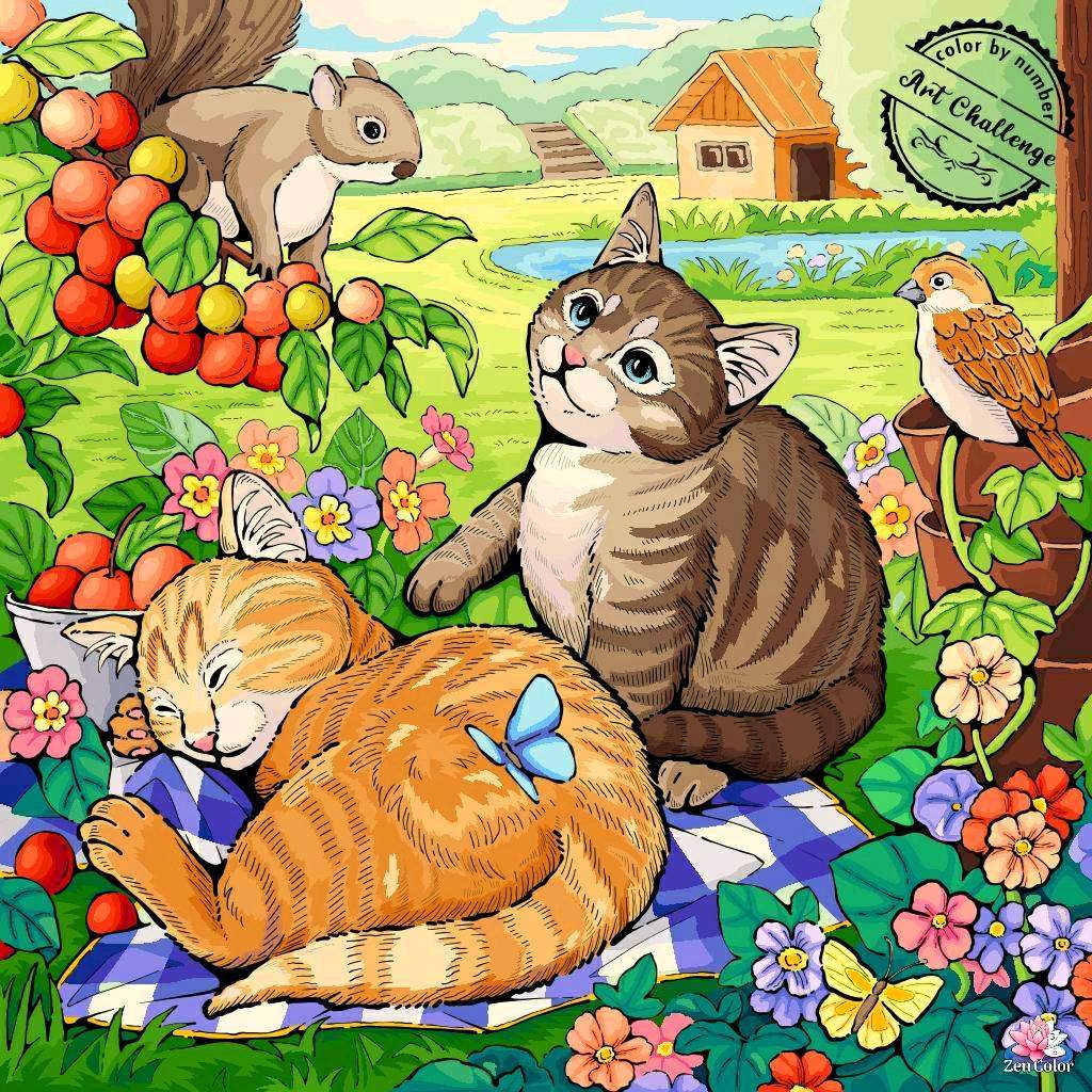 Solve 253 Zen Color jigsaw puzzle online with 64 pieces