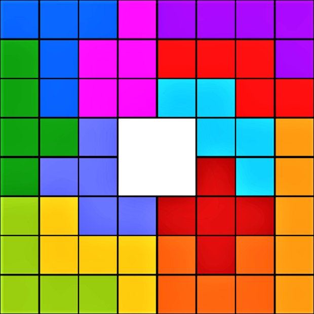 Solve Pentomino jigsaw puzzle online with 81 pieces