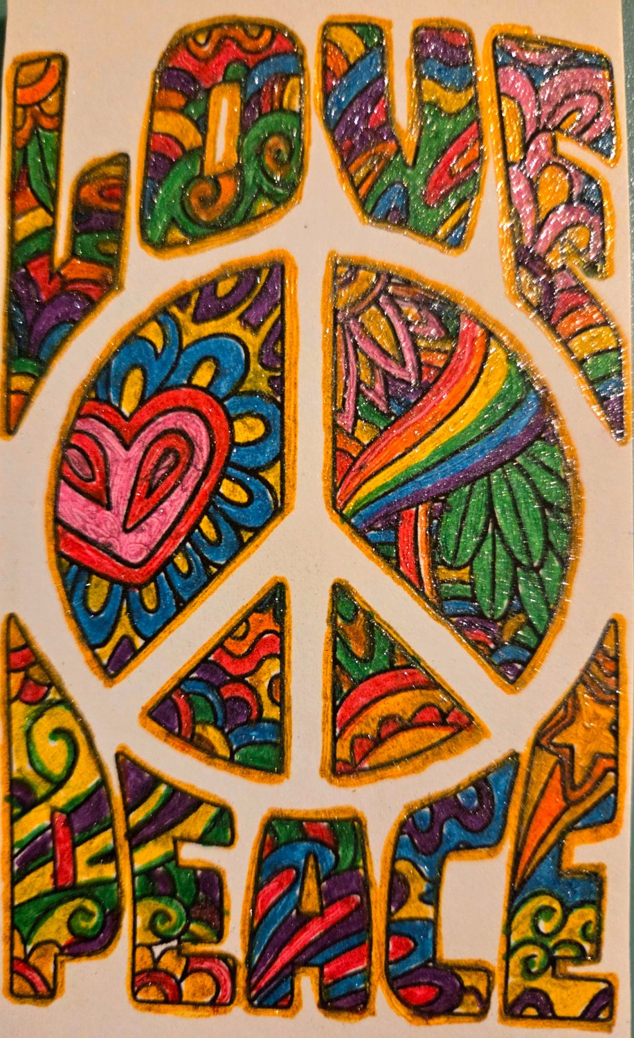 Solve Peace and Love Peace Sign... a sign of the times! jigsaw puzzle ...