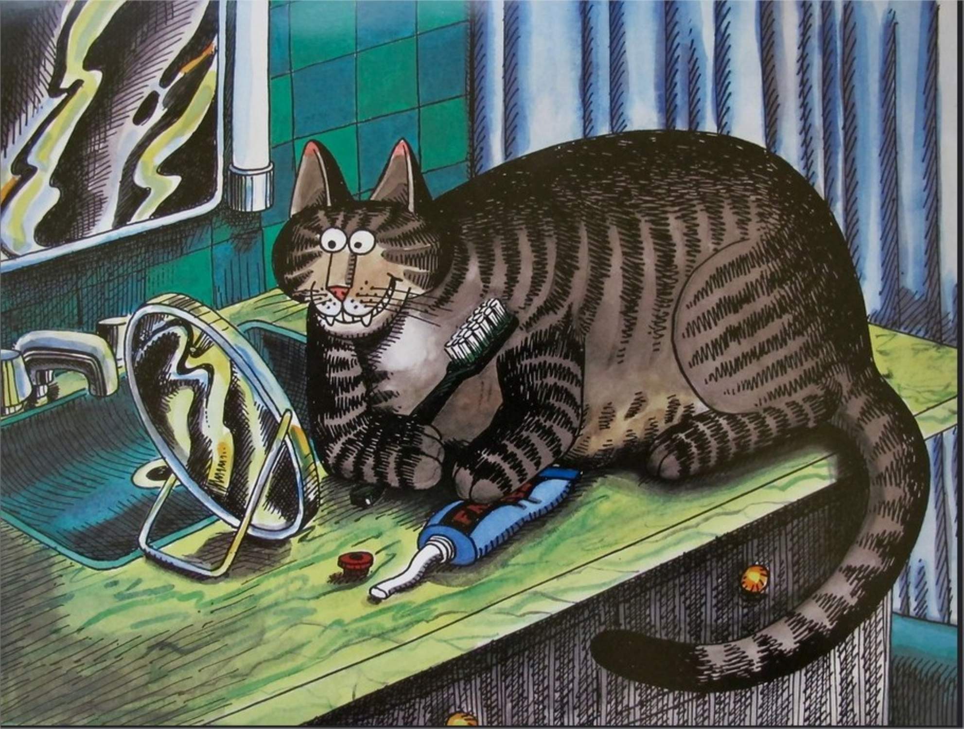 Solve Brushing Teeth jigsaw puzzle online with 192 pieces