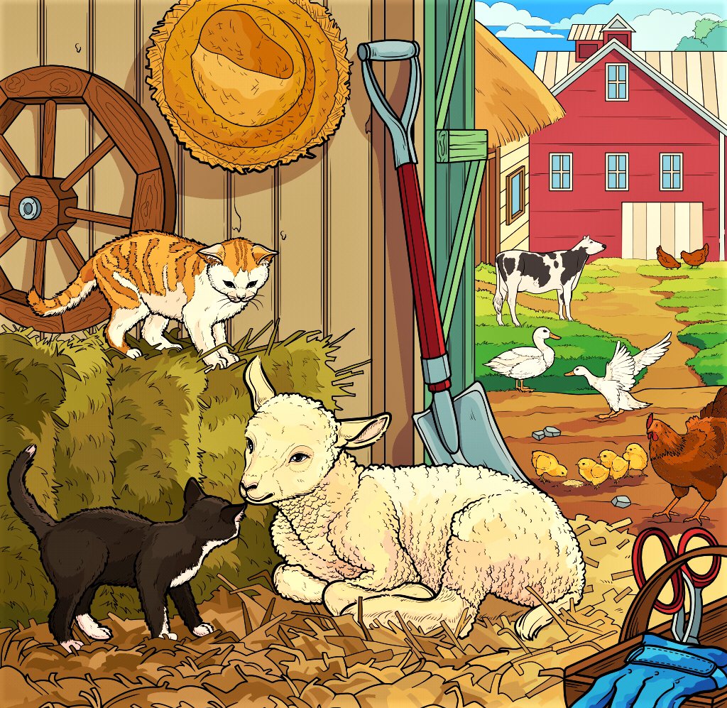 Solve Barn Friends jigsaw puzzle online with 306 pieces