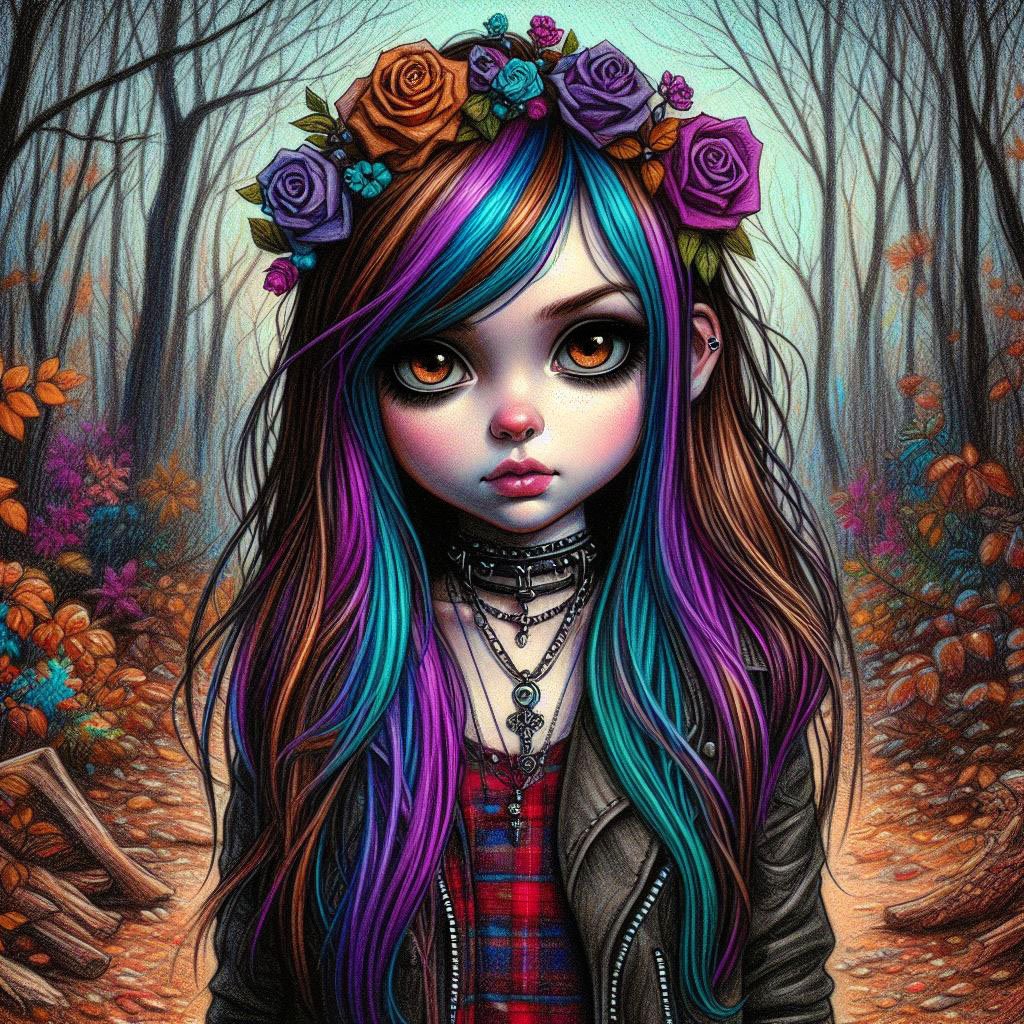 Solve pretty goth girl Sunshine.... LOL jigsaw puzzle online with 64 pieces