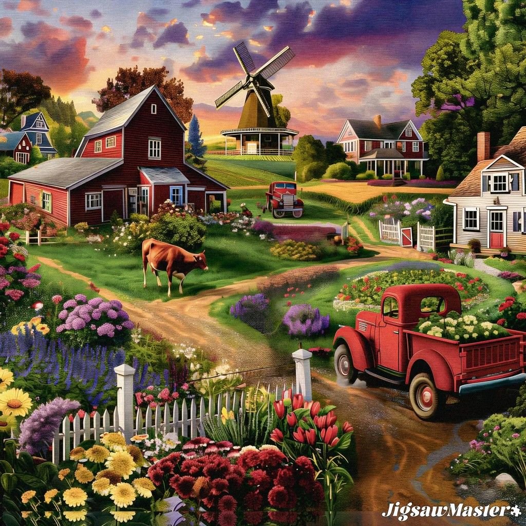 Solve Delightful Scene jigsaw puzzle online with 121 pieces