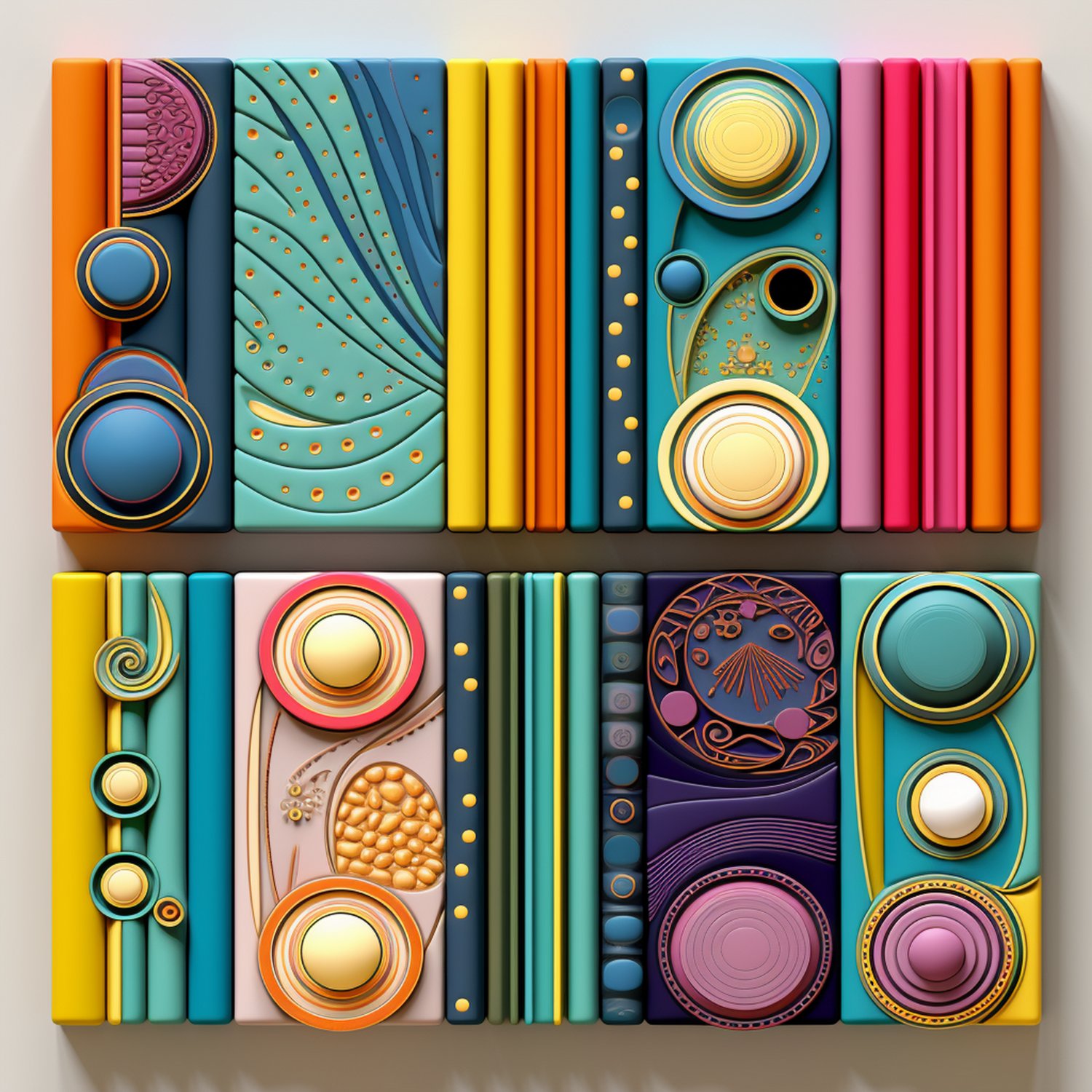 Jigsaw Puzzle | 600 pieces | color stripes | Jigidi