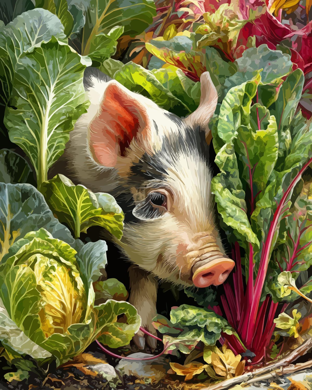 Solve Hiding In The Garden jigsaw puzzle online with 252 pieces
