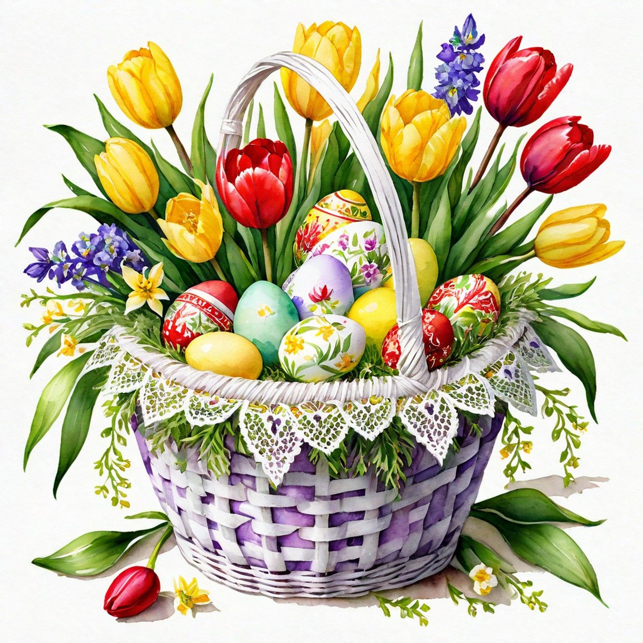 Solve Easter jigsaw puzzle online with 100 pieces