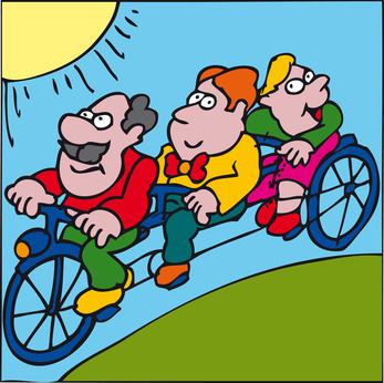 Solve twin-bicyle-math-puzzle1 jigsaw puzzle online with 25 pieces