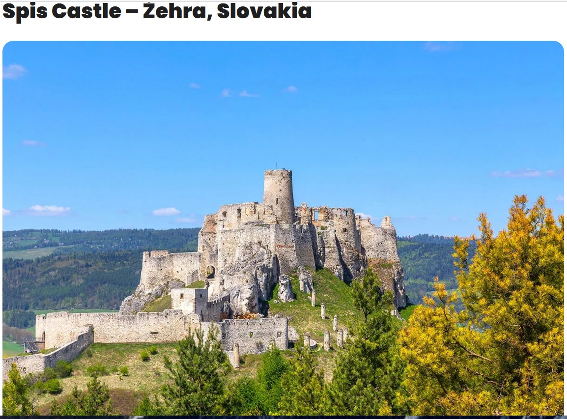 Solve CASTLE-SPIS-ZEHRA-SLOVAKIA jigsaw puzzle online with 63 pieces