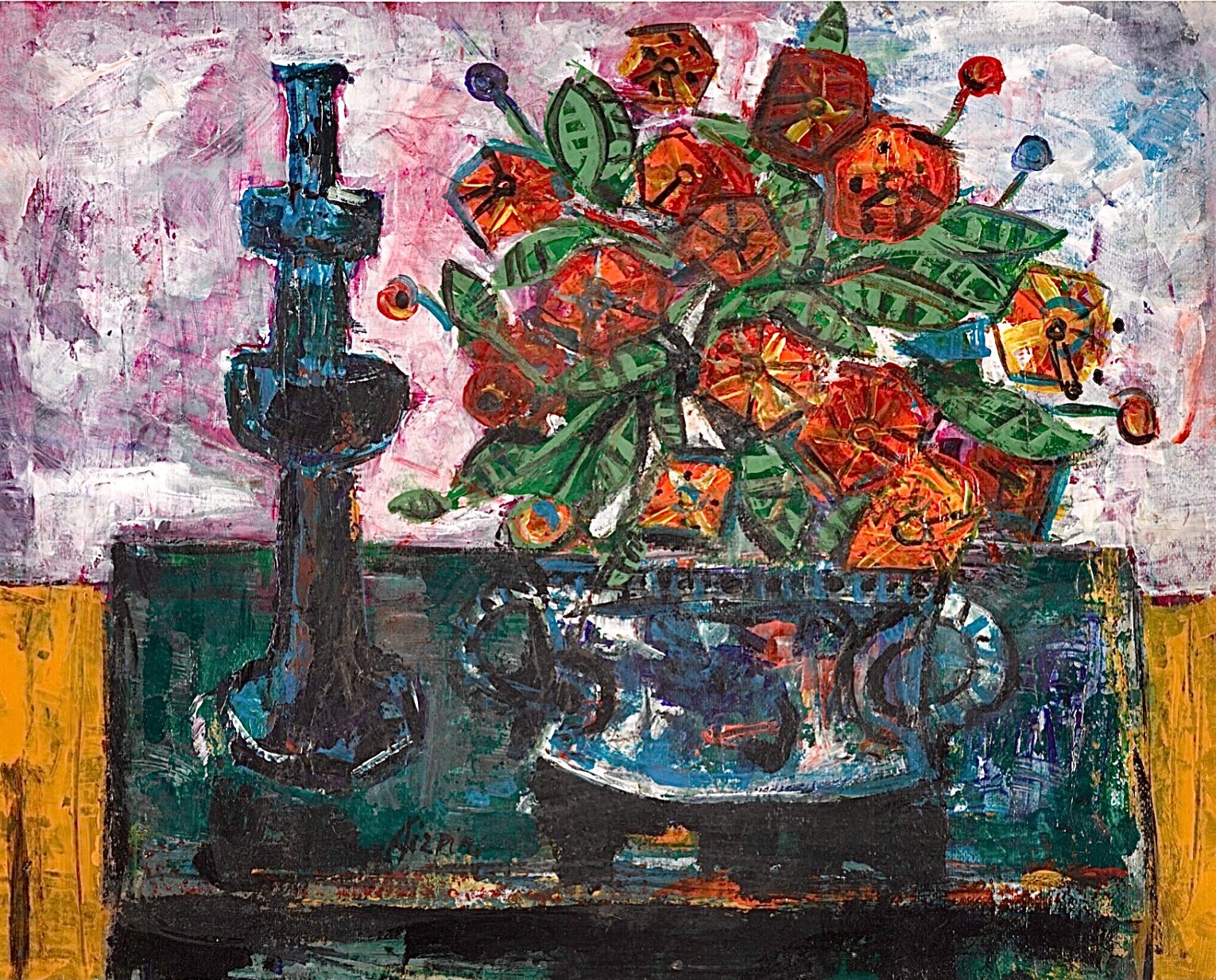 Solve Still Life with Flowers, no date, Paul Aïzpiri (1919 - 2016 ...