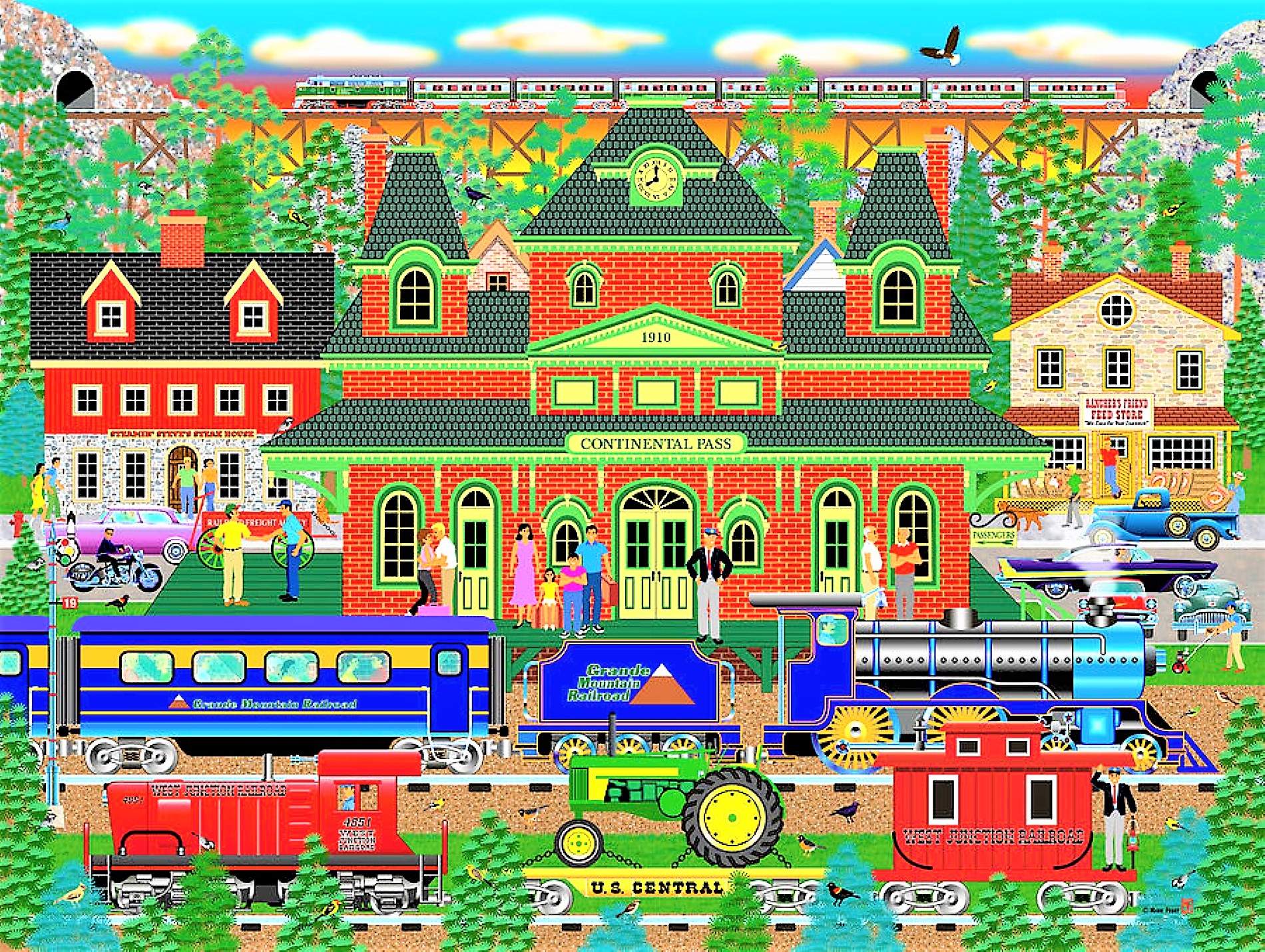 Solve Mountain Rail Holiday jigsaw puzzle online with 594 pieces