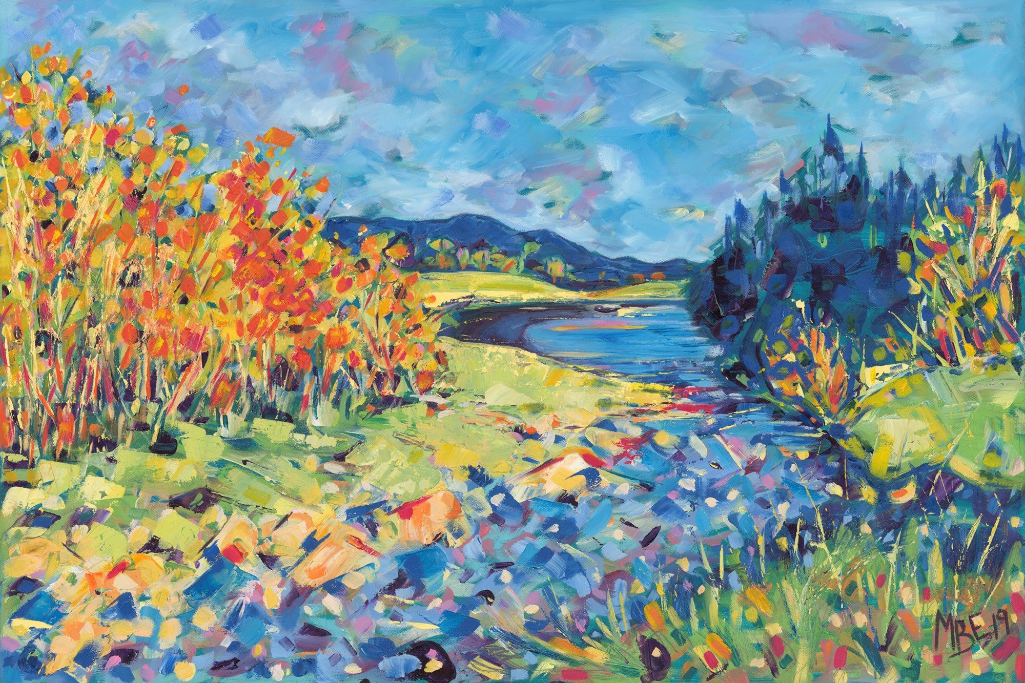 Solve Madeleine Braithwaite-Exley - "The Shee Water Glenshee" jigsaw ...