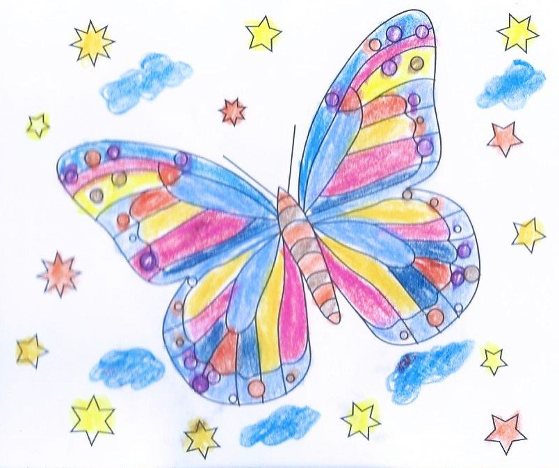Jigsaw Puzzle | 12 pieces | Coloring Butterfly to Celebrate 9 Years of ...