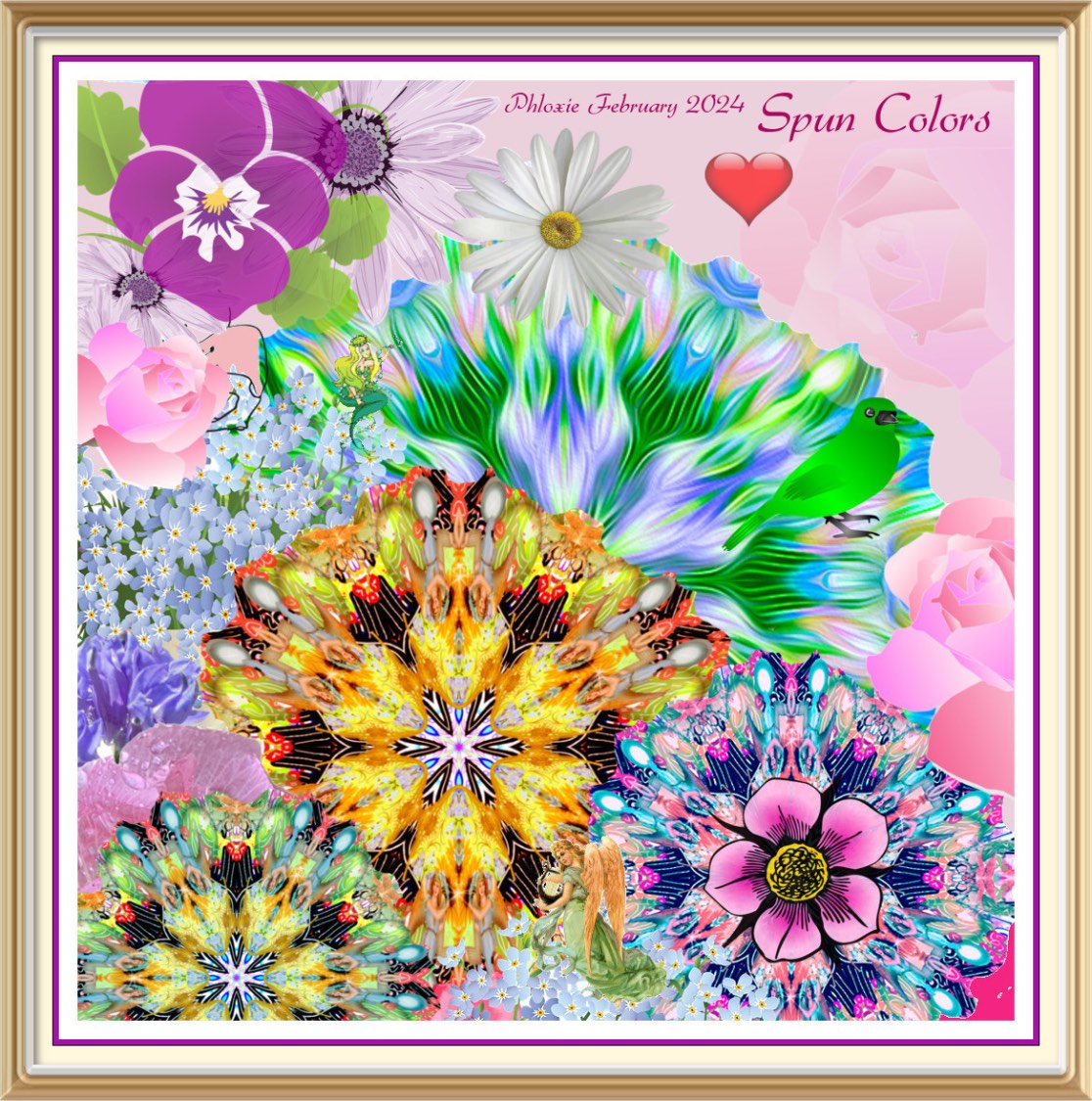 Solve ~ Spun Colors jigsaw puzzle online with 9 pieces