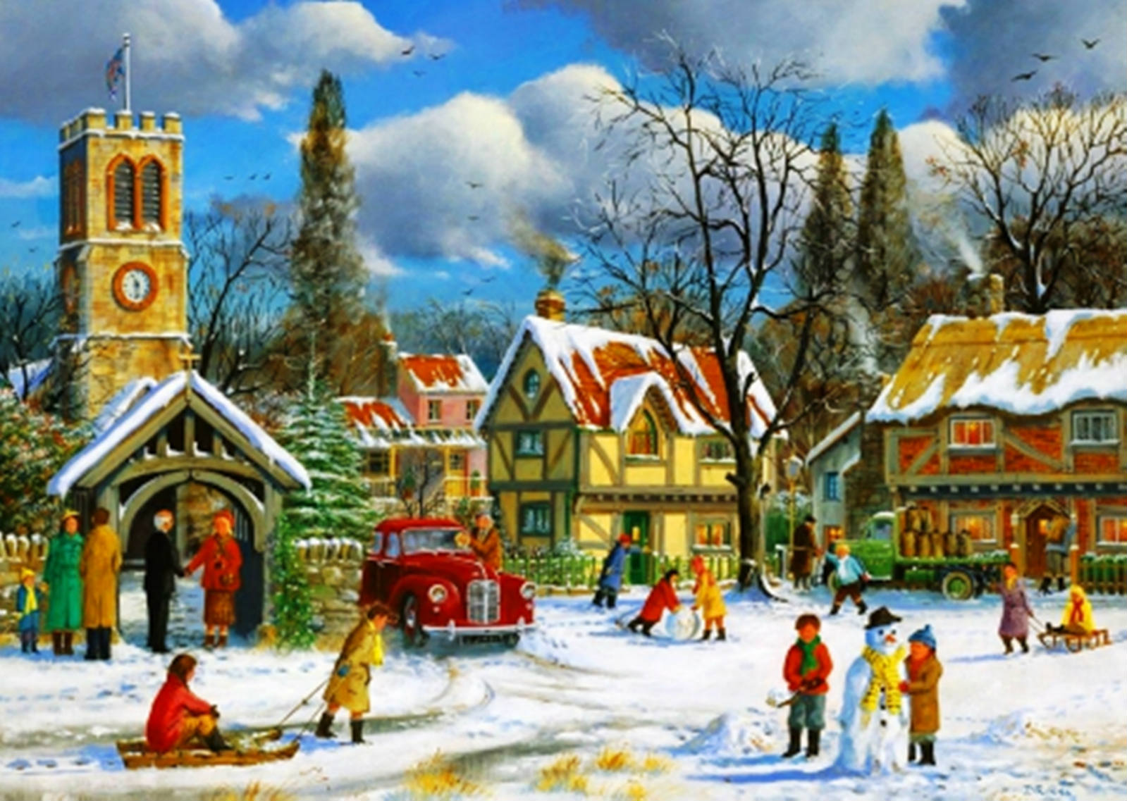 Solve winter season jigsaw puzzle online with 280 pieces