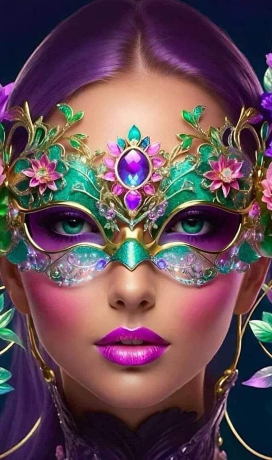 Solve CARNIVAL MASK jigsaw puzzle online with 144 pieces