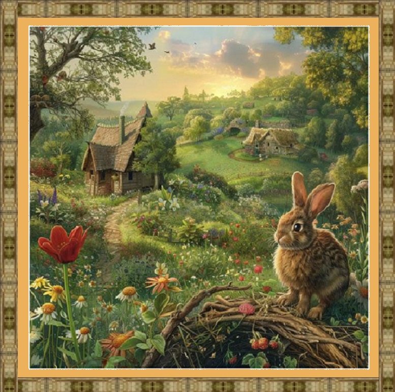 Solve A Beautiful Scene in the Meadow jigsaw puzzle online with 49 pieces