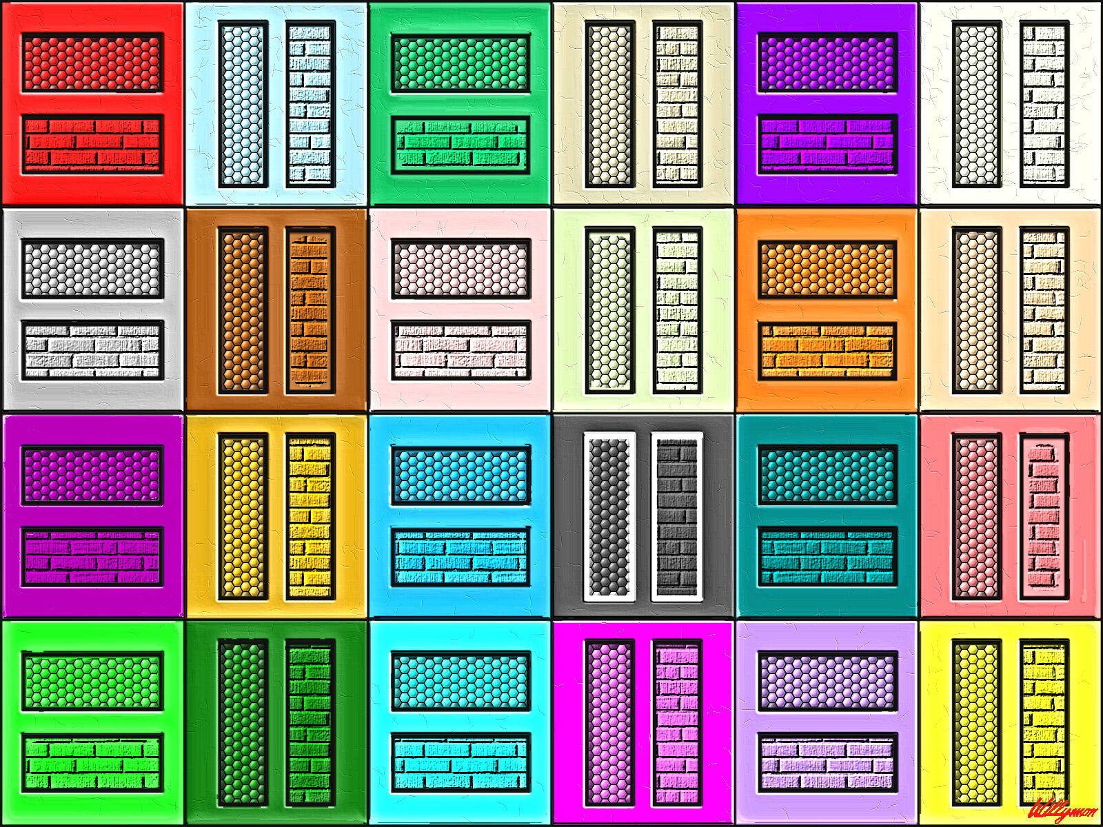 Solve trio textures- 252 jigsaw puzzle online with 252 pieces