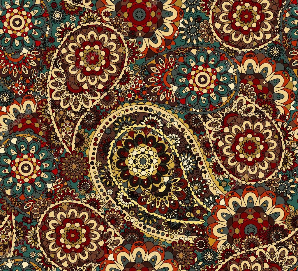 Solve Paisley print jigsaw puzzle online with 132 pieces