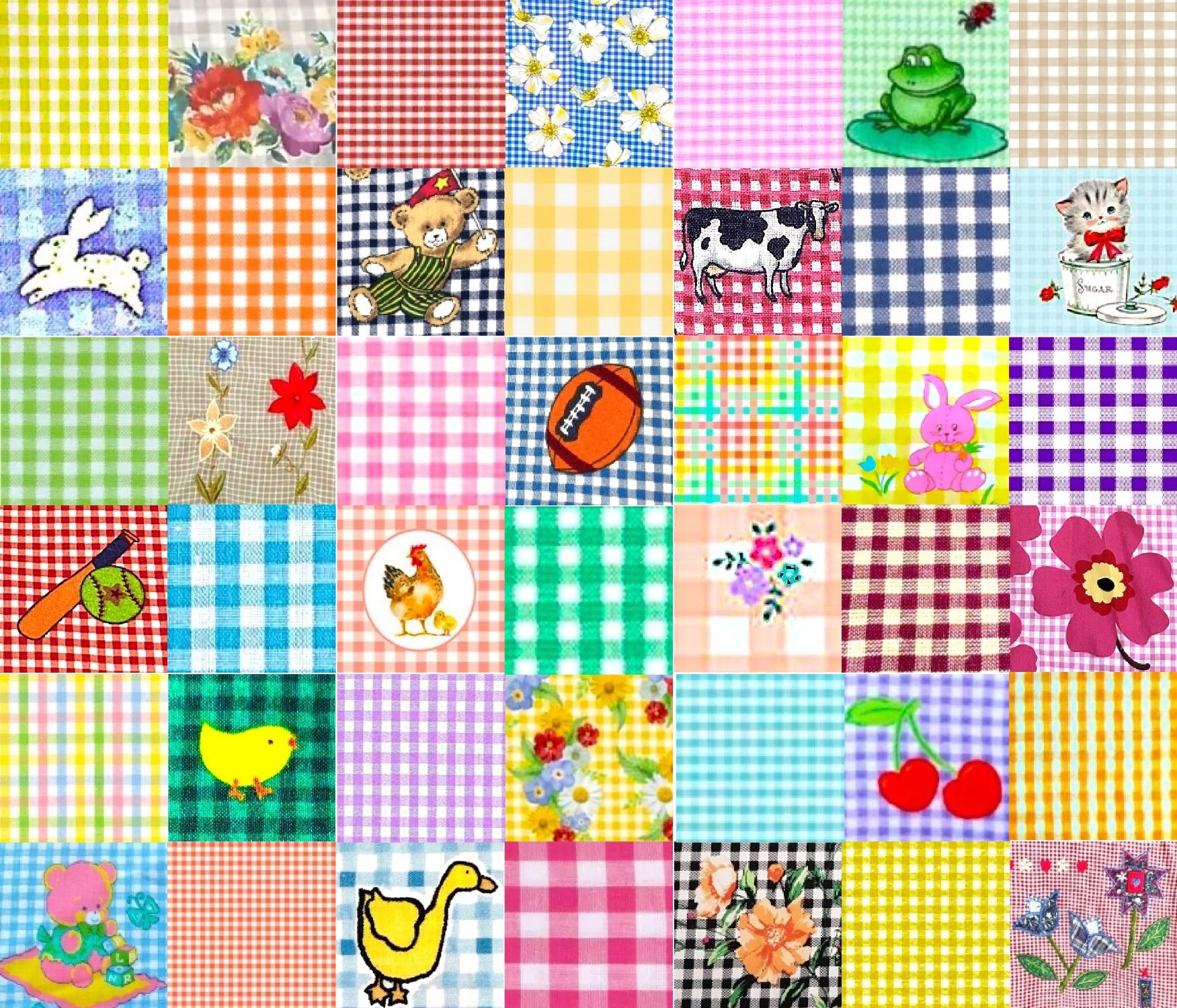 Solve PATCHWORK GINGHAM 18 jigsaw puzzle online with 143 pieces