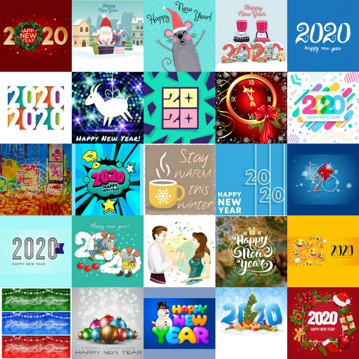 Solve Happy New Year jigsaw puzzle online with 144 pieces