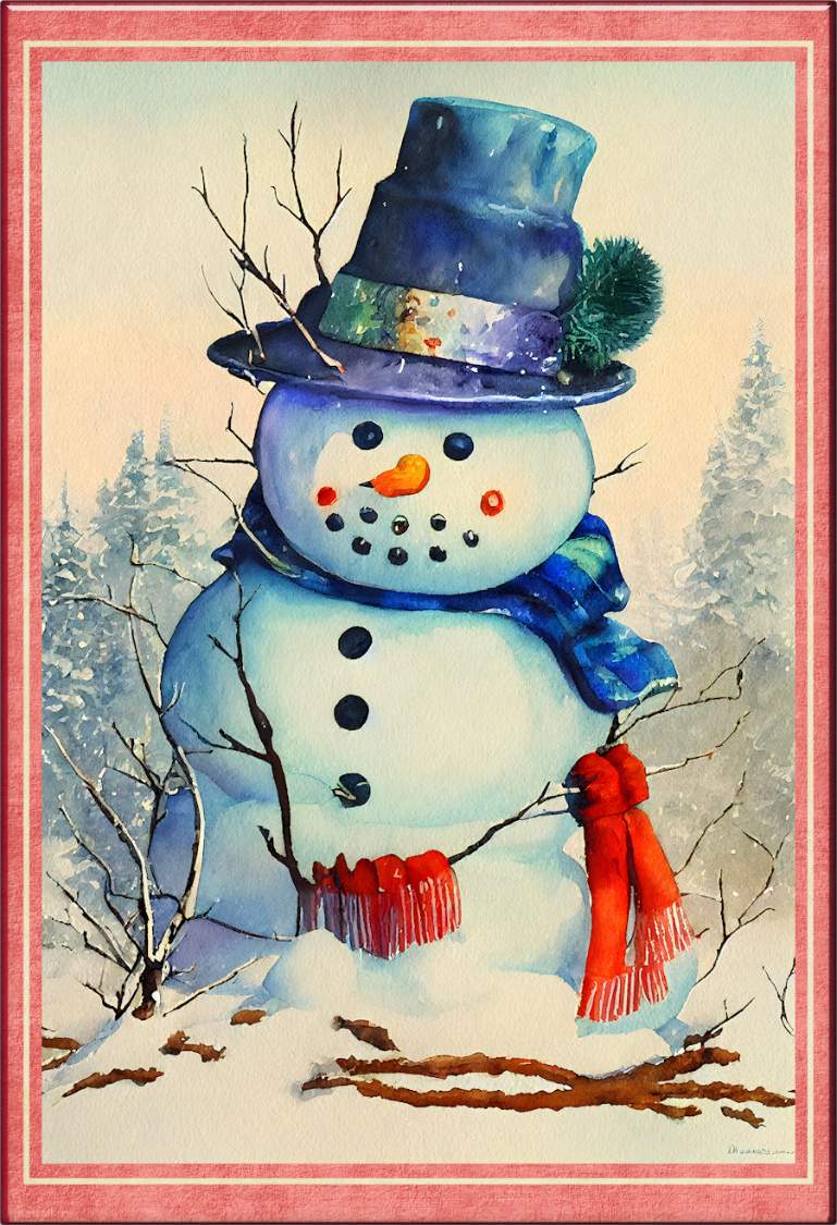 Solve Snowman 10 12 2022 jigsaw puzzle online with 35 pieces