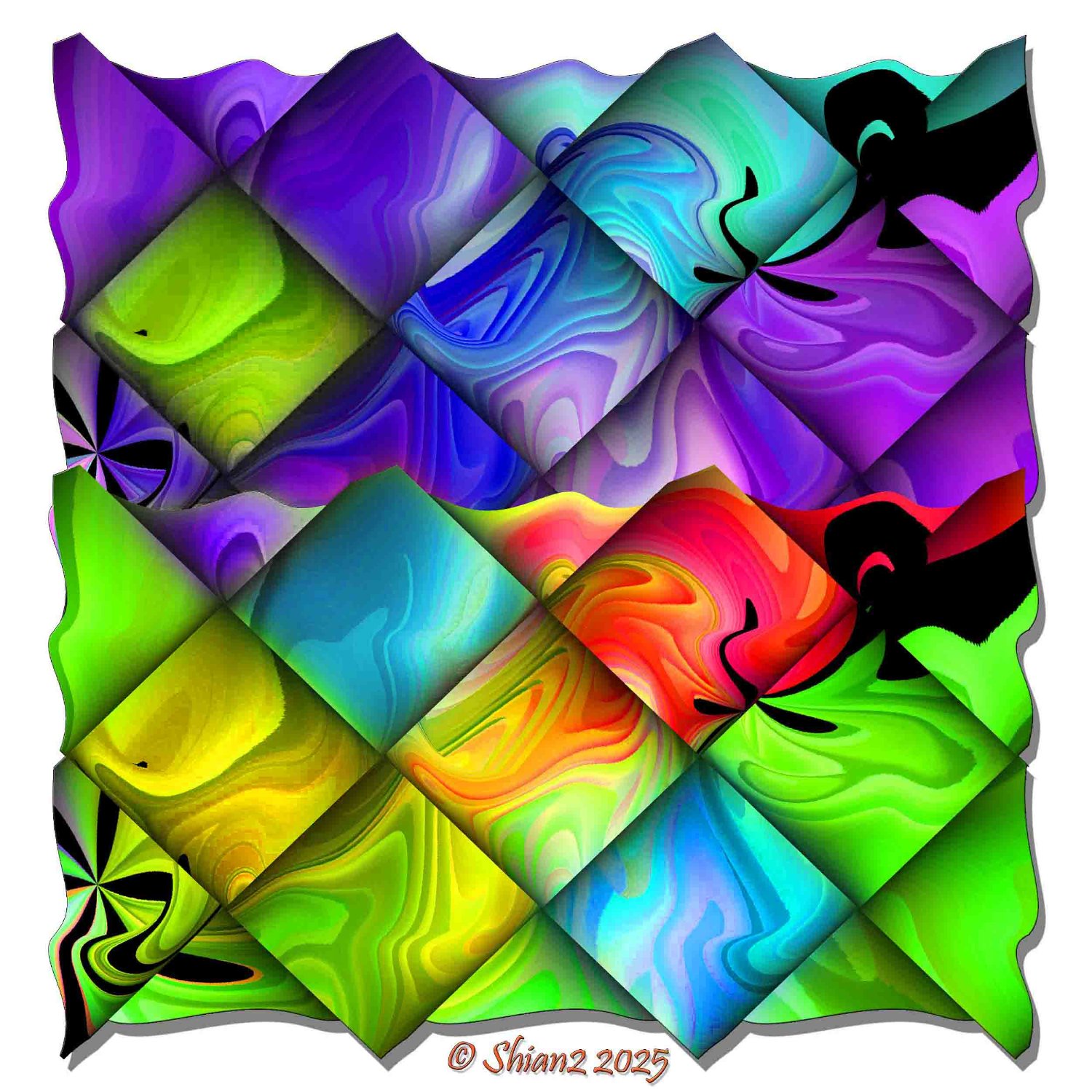 Solve Woven 4 jigsaw puzzle online with 64 pieces