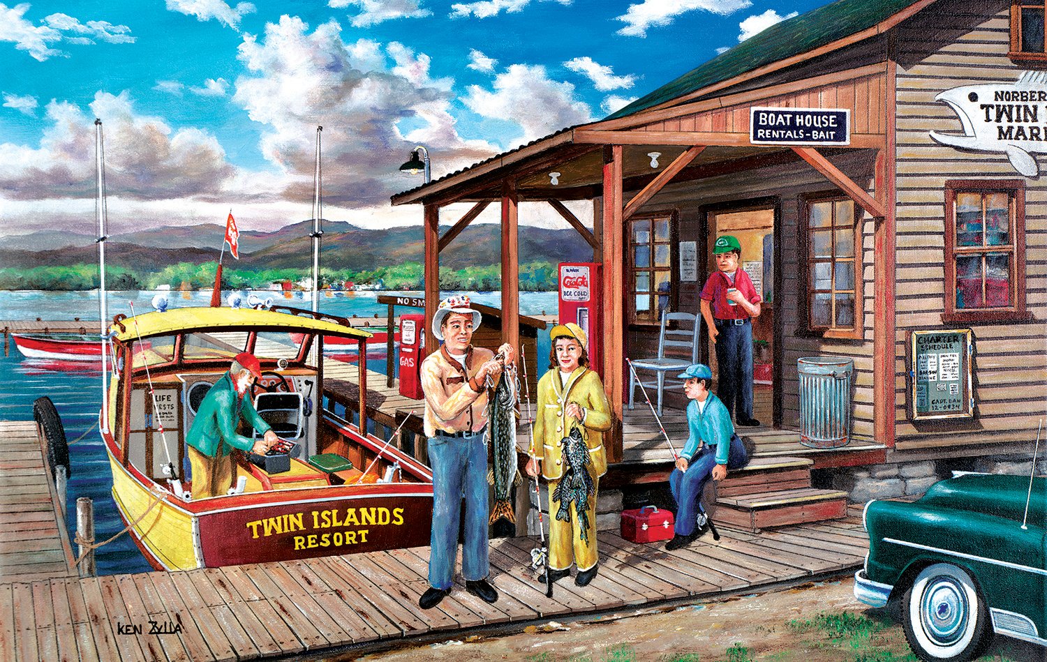Solve Fishing Charter jigsaw puzzle online with 247 pieces