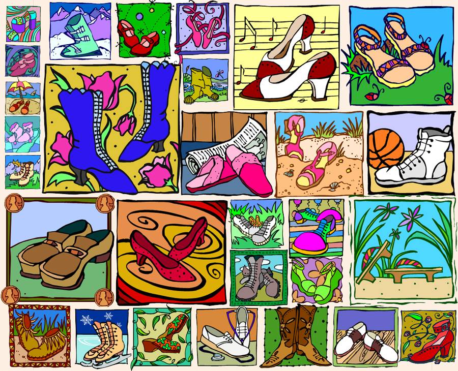 Jigsaw Puzzle | 252 pieces | Theme, fashion: shoes (hard) | Jigidi