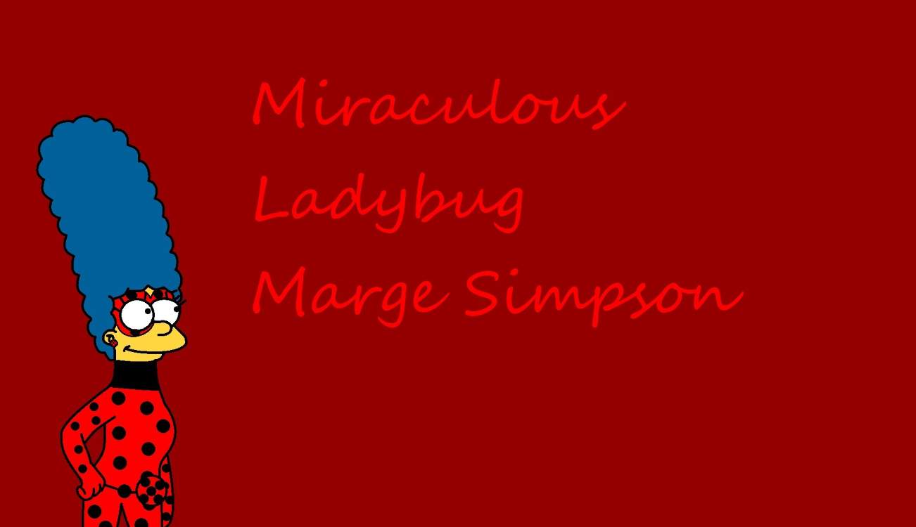 Solve Miraculous Ladybug Marge Simpson jigsaw puzzle online with 18 pieces