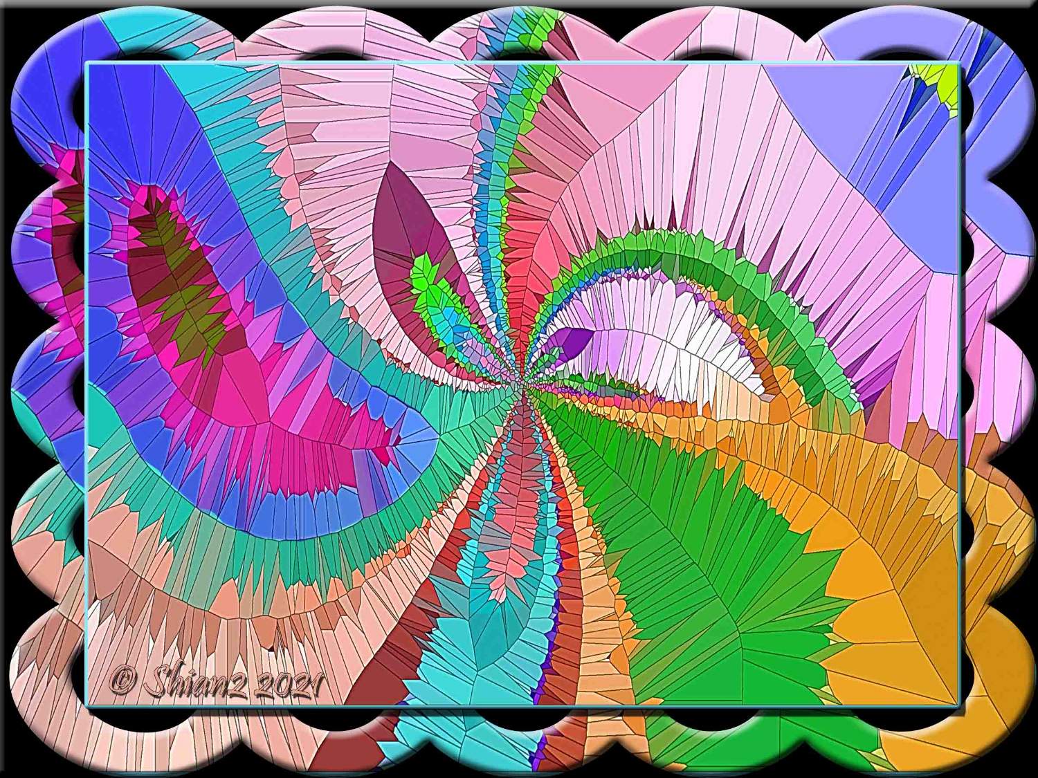 Solve Scalloped Edge jigsaw puzzle online with 63 pieces