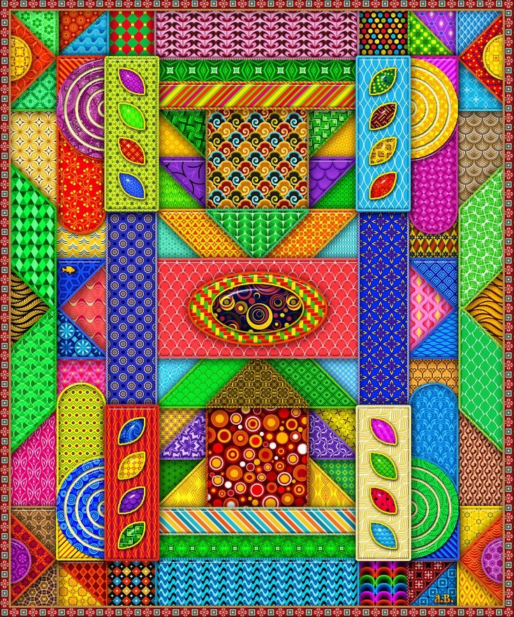 Solve Layers of Patterns jigsaw puzzle online with 80 pieces