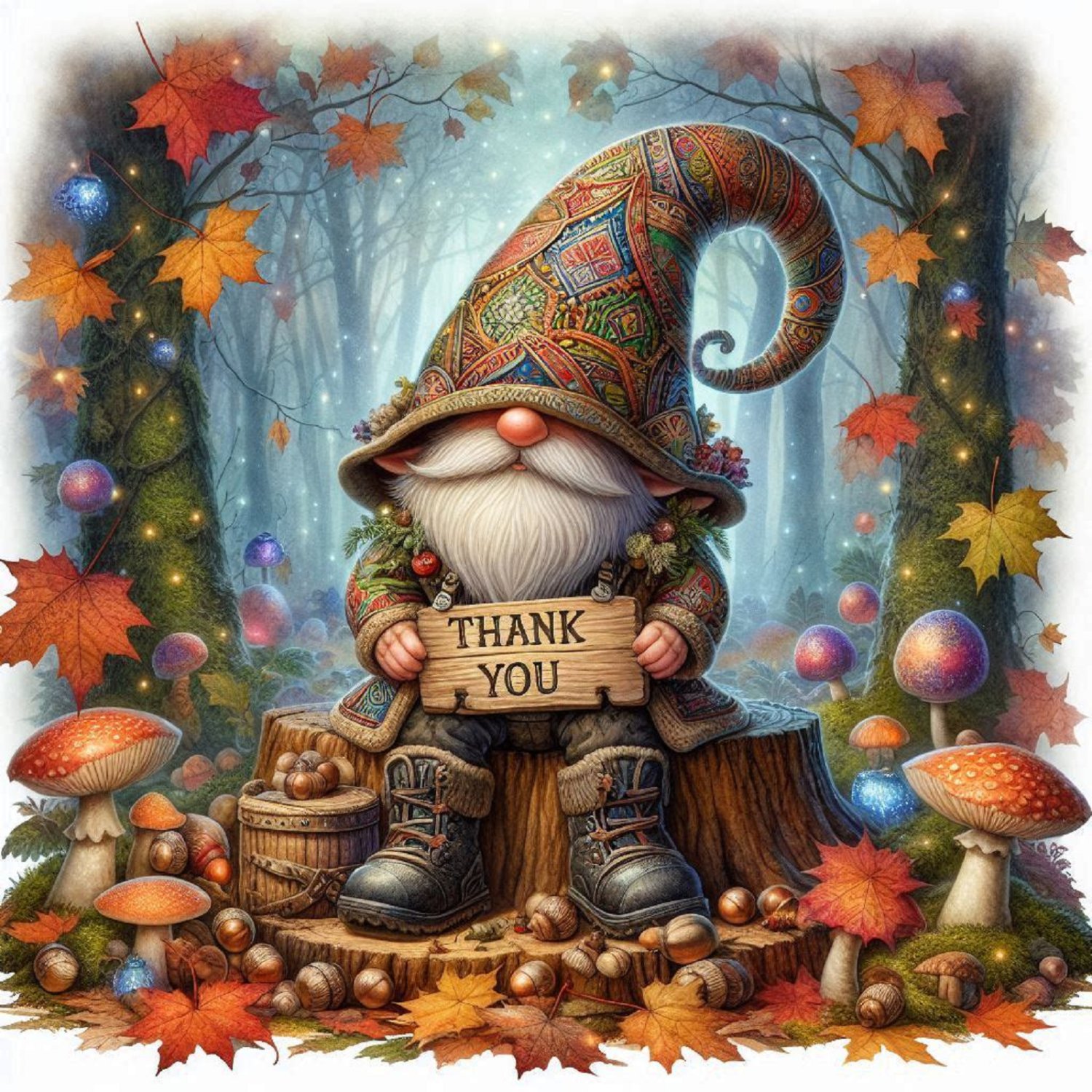 Solve Thank you jigsaw puzzle online with 256 pieces