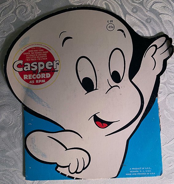 Solve Casper record in shaped sleeve jigsaw puzzle online with 49 pieces