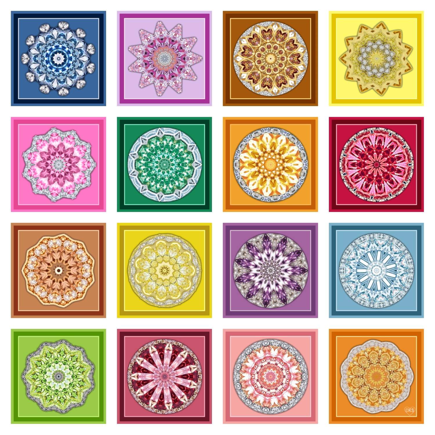 Solve Kaleidos Made From April's Birthstone: Diamonds!! ~ H jigsaw ...