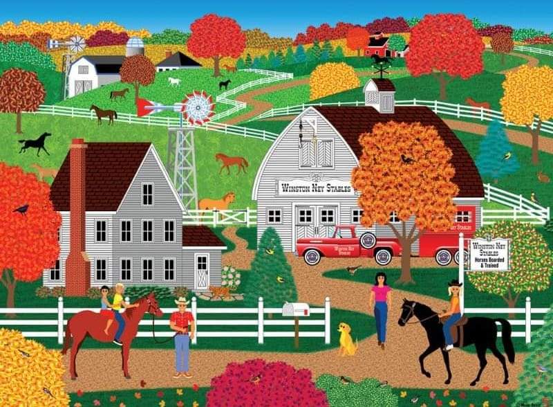 Solve Winston Net Stables jigsaw puzzle online with 24 pieces