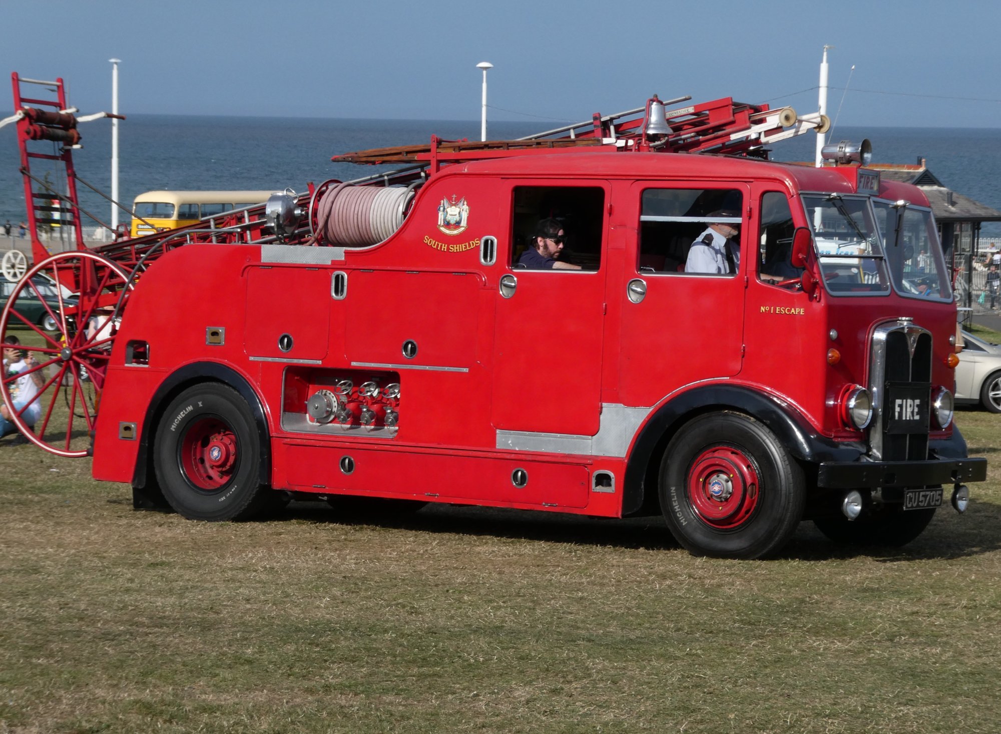 Solve 1951 AEC Regent Fire Tender jigsaw puzzle online with 108 pieces