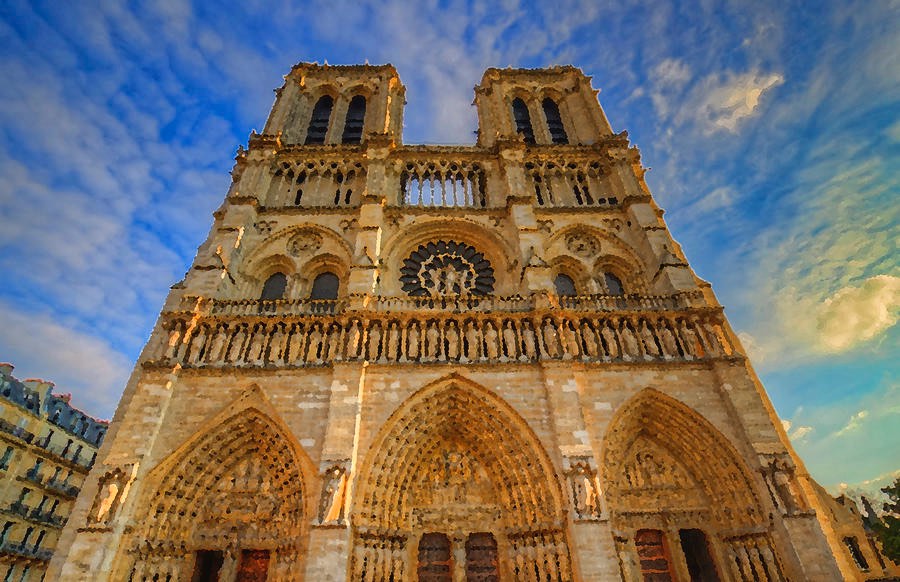 Solve Notre Dame Cathedral jigsaw puzzle online with 54 pieces