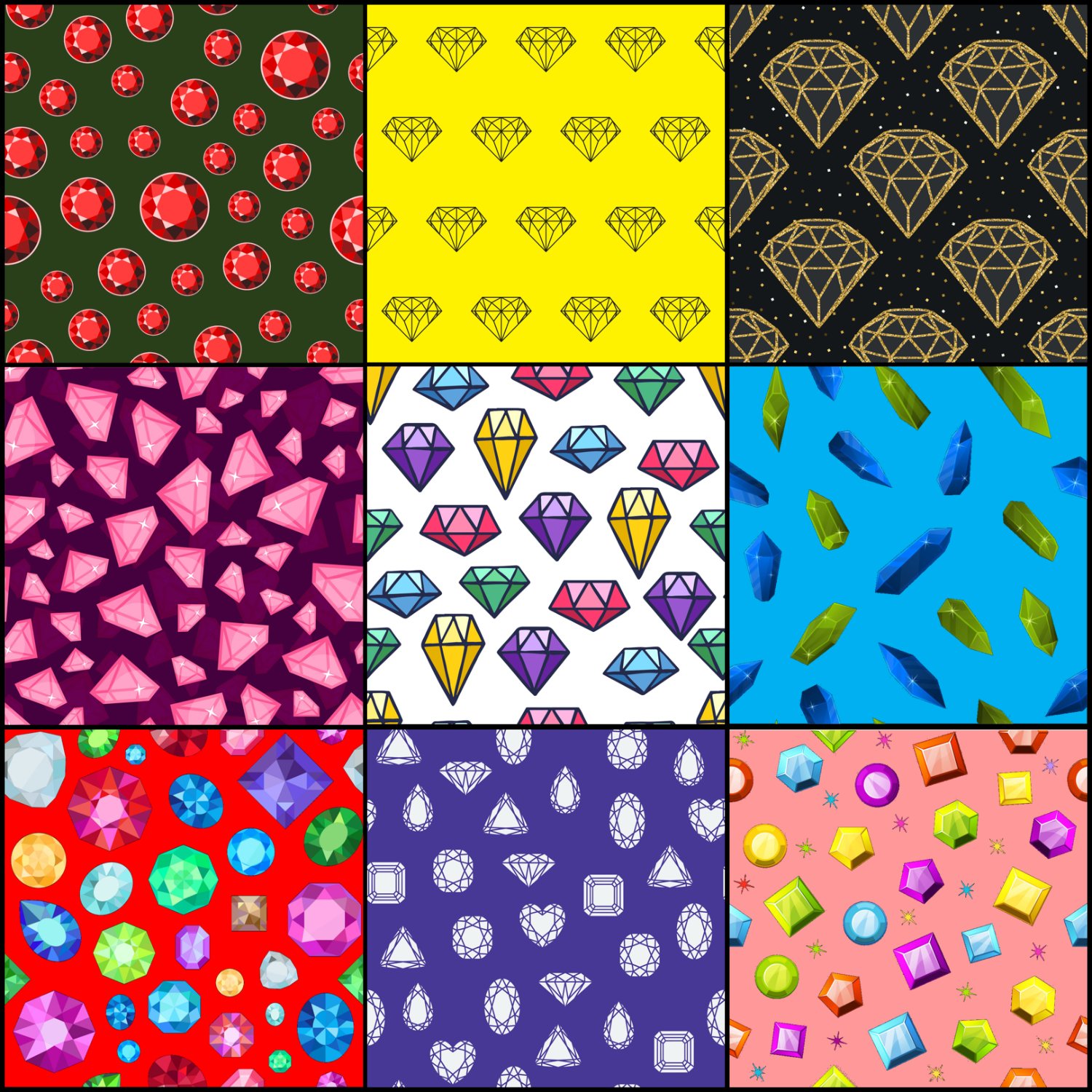 Solve Precious stone patterns 3 jigsaw puzzle online with 144 pieces