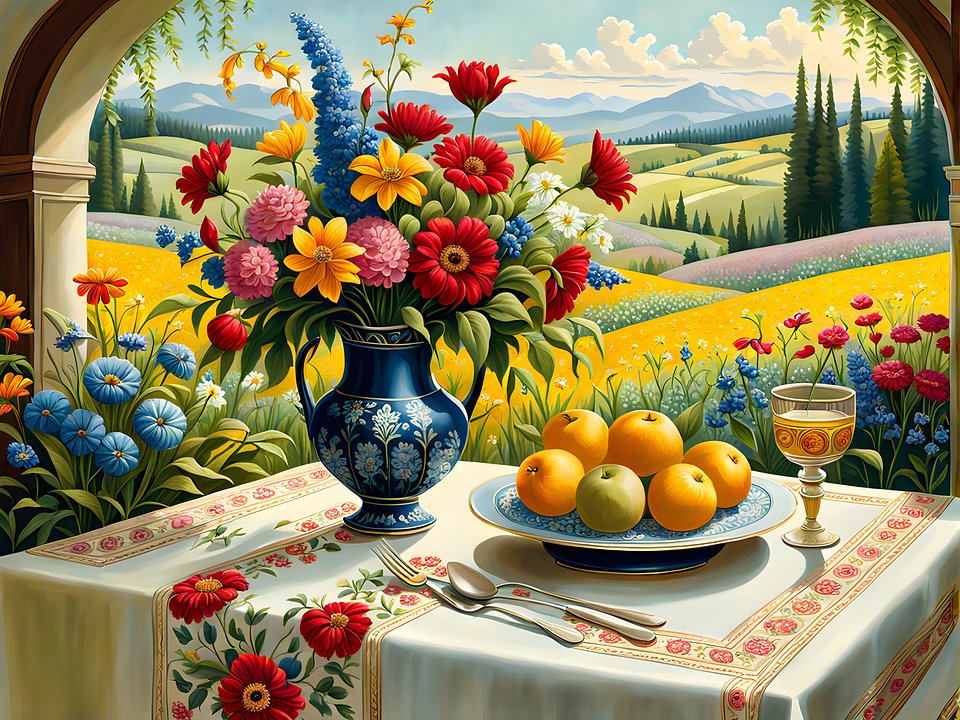 Solve Still life jigsaw puzzle online with 108 pieces