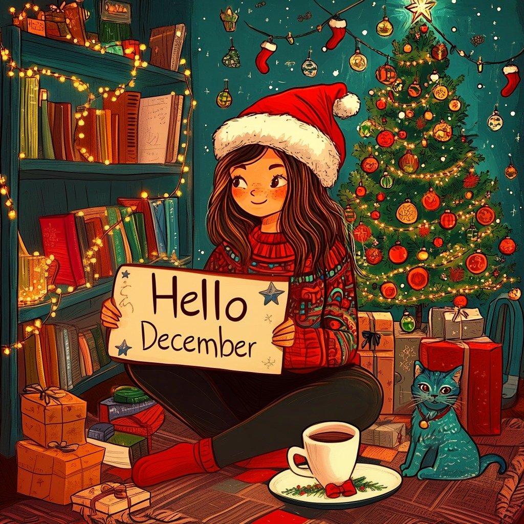 Solve hello december (resize 9 to 306) jigsaw puzzle online with 49 pieces