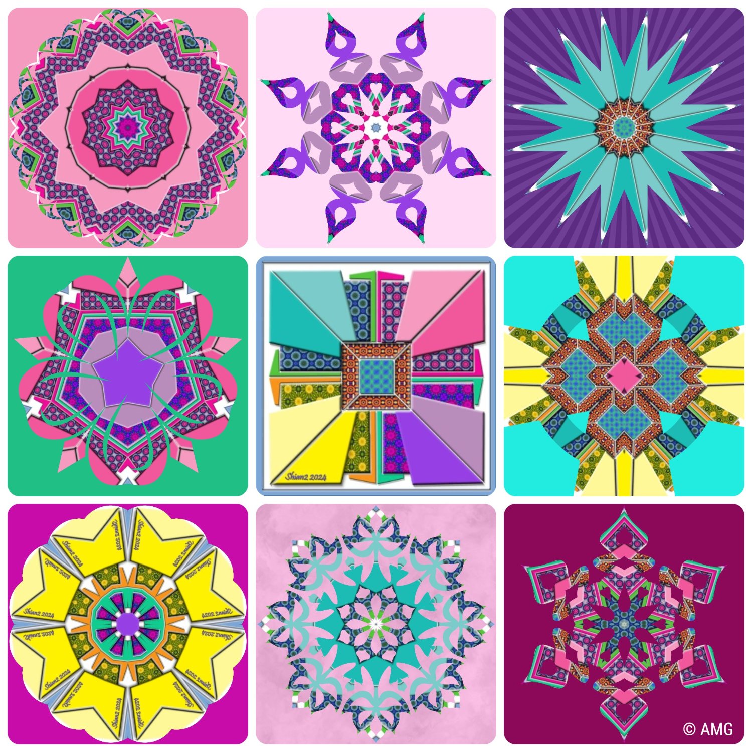 Solve Shirley's Pretty Tile Recycled jigsaw puzzle online with 144 pieces