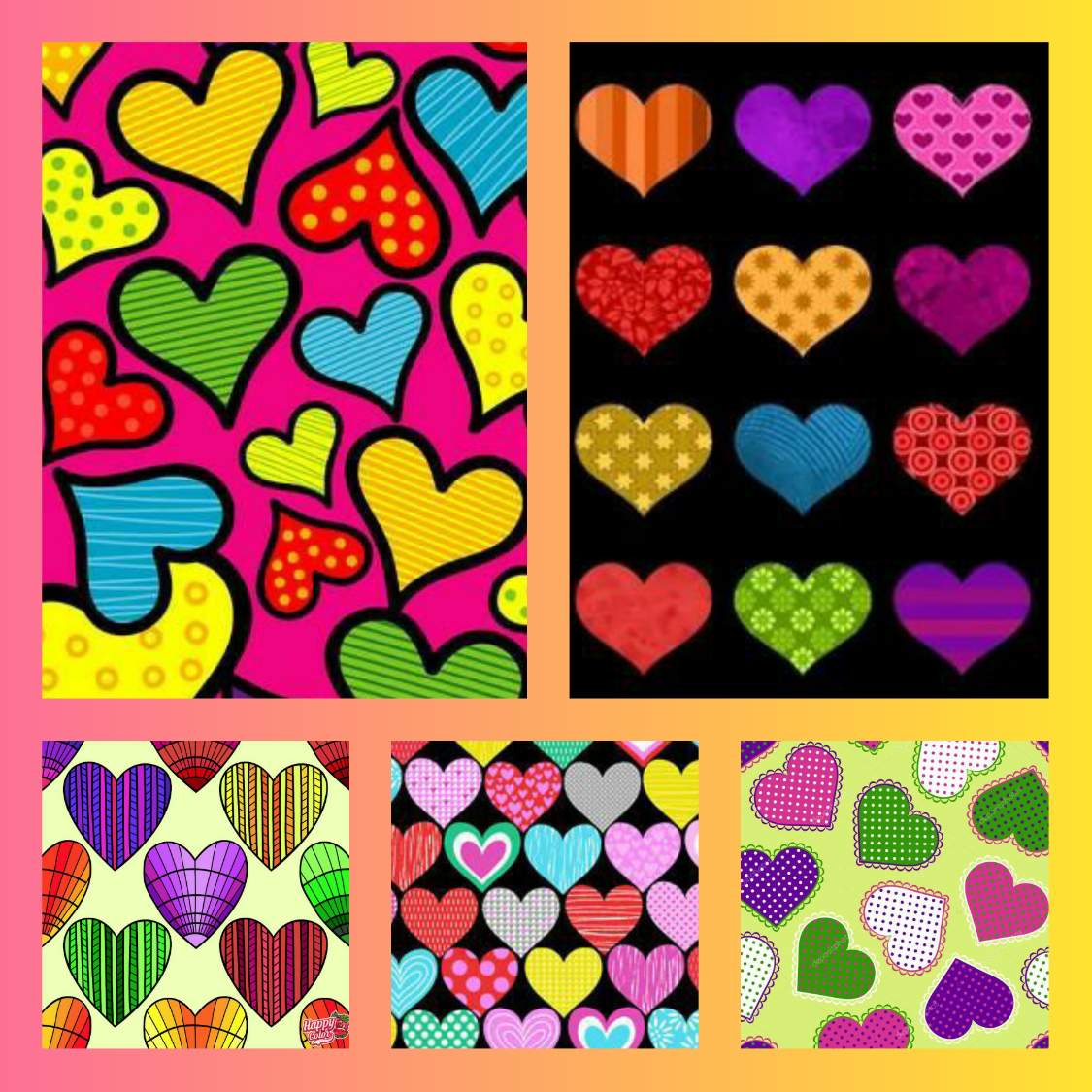 Solve AN EXPLOSION OF HEARTS jigsaw puzzle online with 81 pieces