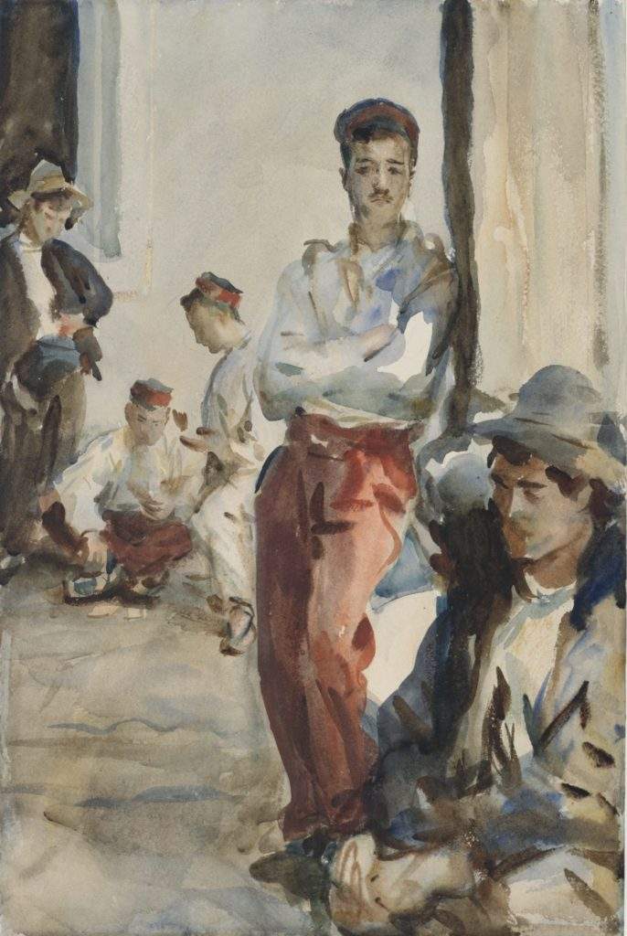 Jigsaw Puzzle | 96 pieces | John Singer Sargent—Spanish Soldiers, c ...