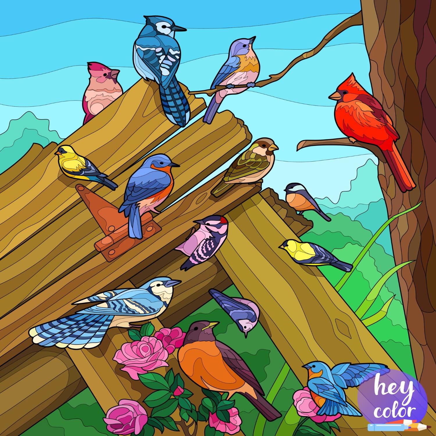 Solve Chirp Chirp Tweet jigsaw puzzle online with 256 pieces