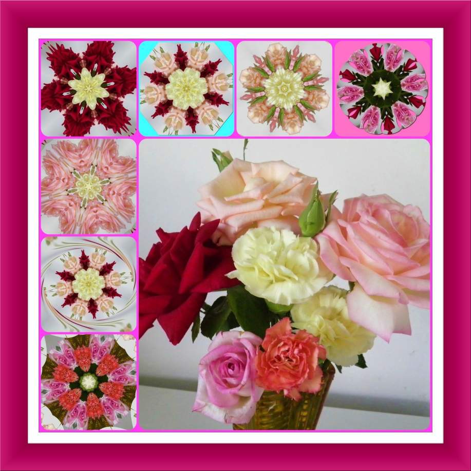 Solve A "Long Ago" Roses Mix of Kaleidos. Smaller. jigsaw puzzle online ...